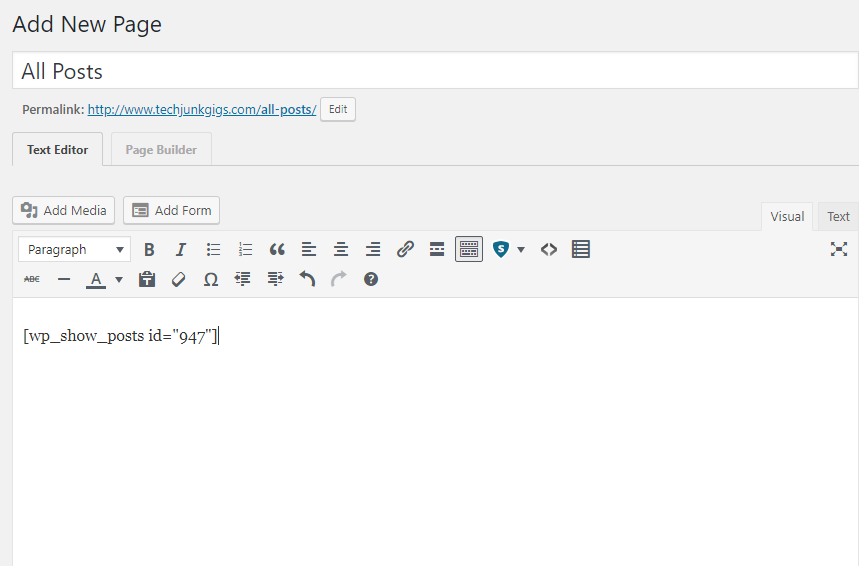 How To Display All Your Wordpress Posts On Specific Page Techjunkgigs